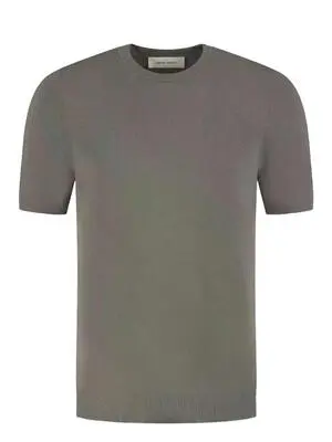 GRAN SASSO Ribbed T-shirt - Brown