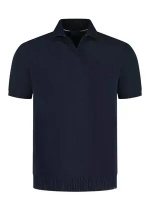 Paul & Shark Collared Short-sleeve Polo Shirt Blue