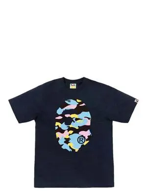 A BATHING APE Print Graphic T-shirt Blue