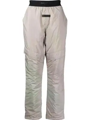 Fear Of God Logo-appliqué Straight-leg Trousers - Neutrals