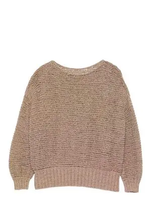 BASE Knitted Pullover Sweater - Brown