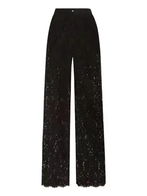 Dolce & Gabbana Dolce & Gabbana Cordonetto Lace Trousers Black