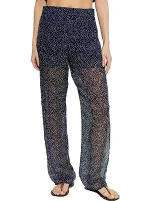 MARANT ETOILE Lydna Printed Trousers - Blue