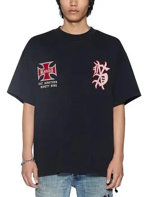 Ksubi League Ekcess Short Sleeve Tee - Black