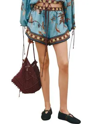 ALEMAIS Georgie Linen Shorts - Multi