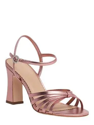 Cinq À Sept Cinq A Sept Logan Metallic Heeled Sandals Soft Pink