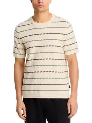 Paul Smith Striped Short Sleeve Sweater Tee - Ivory