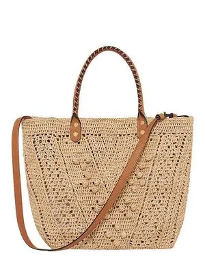 GERARD DAREL Gerard Darel 18H Crochet Raffia Tote