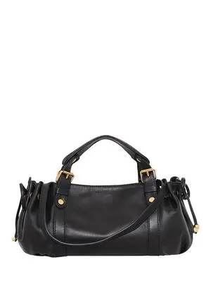 Gerard Darel 12h Leather Handbag - Black