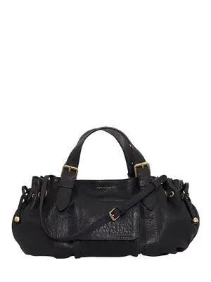 Gerard Darel 18h Leather Handbag - Navy