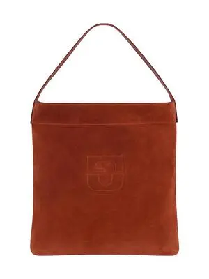 Gerard Darel Lady Suede Hobo Bag - Brandy