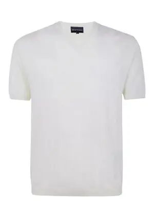 Emporio Armani V-neck T-shirt - Neutrals