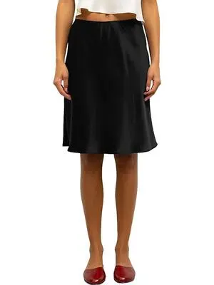 LESET Barb Slip Skirt - Black