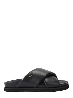 Kurt Geiger Baron Pumped Slide Sandals - Black