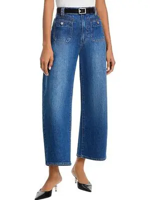 Paige Arellia High-rise Barrel Ankle Jeans - Paradox