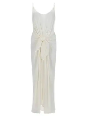 JW Anderson Long Dress With Knot - White