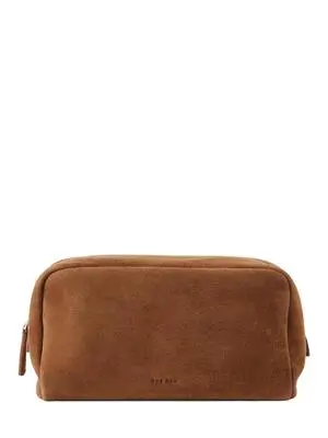 THE ROW Astra Suede Pouch - Brown