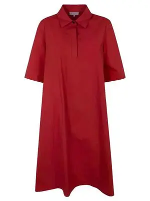 Antonelli Firenze Polo-collar Shirt Dress - Red