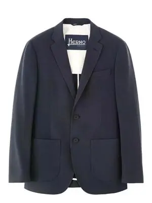 Herno Single Breasted Blazer - Blue
