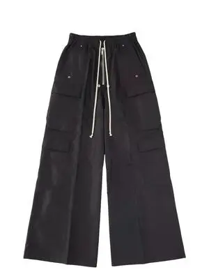 Rick Owens Drawstring Cargo Pants - Black