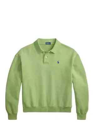 Polo Ralph Lauren Embroidered Fleece Polo Shirt Green