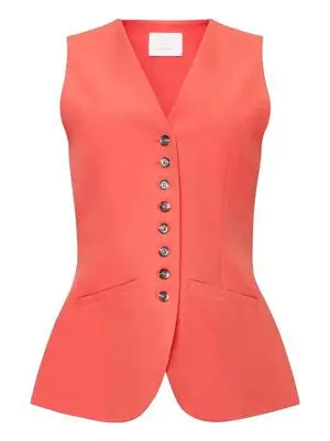 Cinq À Sept Kallen Waistcoat - Red