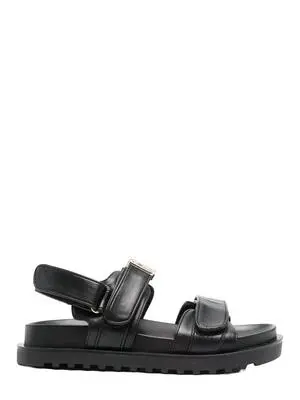Guess Logo-plaque Sandals - Black