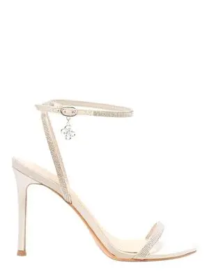 Guess Embellished Open Toe Sandals - Neutrals