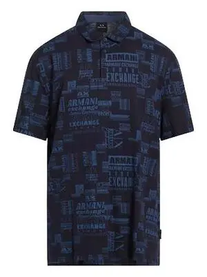 Armani Exchange Polo Shirt Size Cotton - Blue