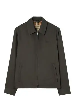Burberry Tropical Gabardine Bloomsbury Harrington Jacket - Grey Grey