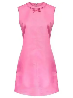 MAISON MARGIELA Bow Detail Mini Dress - Pink