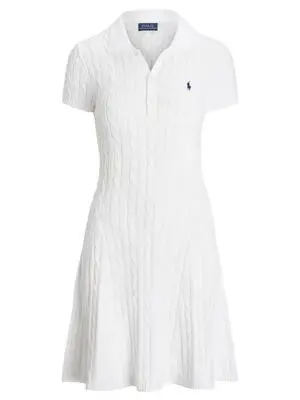 Polo Ralph Lauren Cable-knit Midi Dress - White