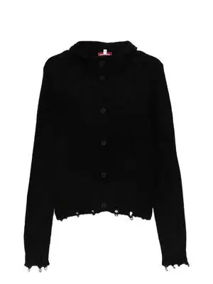 CHARLES JEFFREY Ear-detail Hoodie - Black