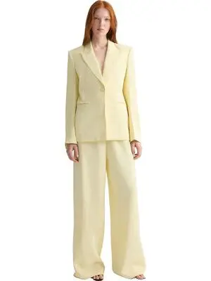 TWP Coated Viscose Linen Blazer - Flan