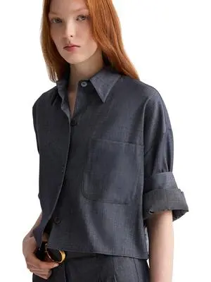 TWP Next Ex Shirt - Medium Indigo