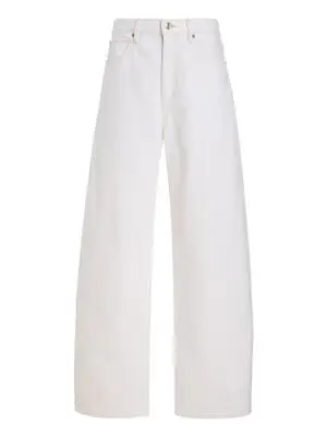 FRAME The Bubble Rigid High-Rise Barrel-Leg Jeans
