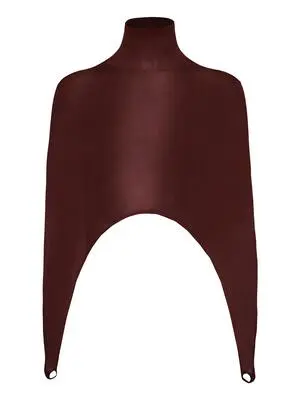 Alaïa Second-skin Batwing Top - Brown