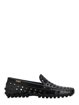 TOD'S Gommino Leather Loafers - Black