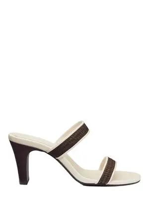 REFORMATION Lenora Heeled Sandal Brown