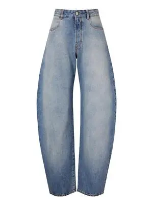 Alaïa Barrel-leg Jeans - Blue