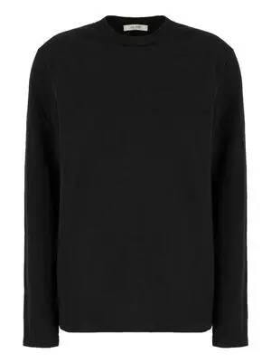 THE ROW Floris Cotton Sweater - Black