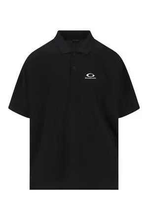 Balenciaga Short-sleeve Regular Polo T-shirt - Black