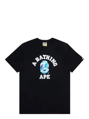 A BATHING APE Abc Camo College Tee - Black