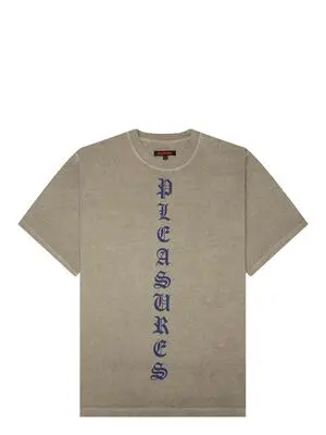 PLEASURES Knight Overdye T-shirt - Tan