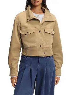 HUGO BOSS Jacelia Cropped Twill Jacket