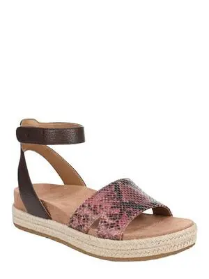 VIONIC Platform Ankle Strap Sandals