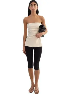 LAMARQUE Faux Suede Bustier - Opal