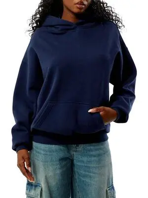 PACSUN Core Fleece Pullover Hoodie - Navy