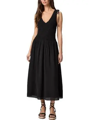 Paige Sebastian Smock Sundress - Black