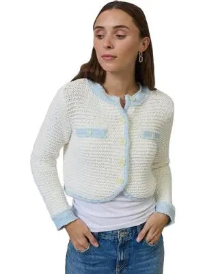 CENTRAL PARK WEST Celeste Cropped Cardigan
